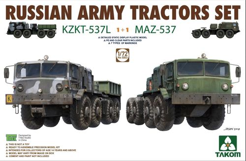 Takom 5003 Russian Army Tractors KZKT-537L & MAZ-537