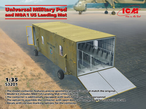 ICM 53201 Universal Military Pod And M8A1 US Landing Mat