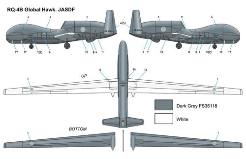 Miniwing 374 Northrop Grumman RQ-4 B Global Hawk in JASDF Service