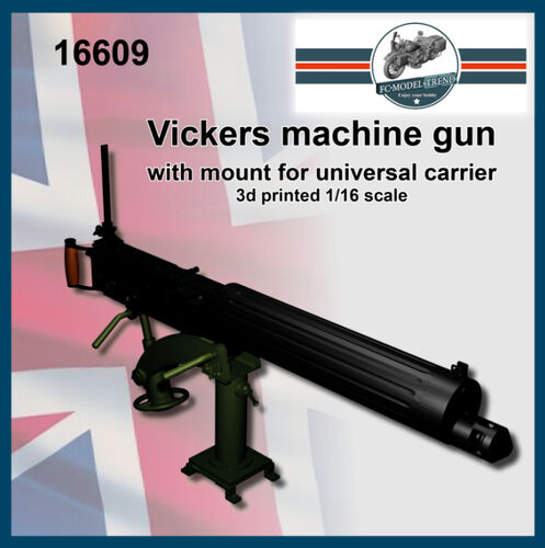 FC ModelTrend 16609 Vickers Machine Gun With Mount For Universal Carrier