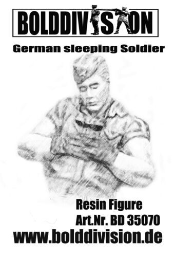 Bold Division 35070 German Sleeping Soldier (Resin Figure)