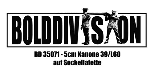 Bold Division 35071 5cm Kanone 39/L60 Auf Sockellafette