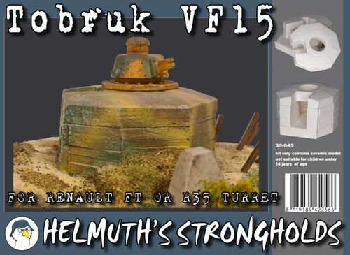 Helmuth's Strongholds 35045 Tobruk VF15 for FT-17 Turret - U-shaped