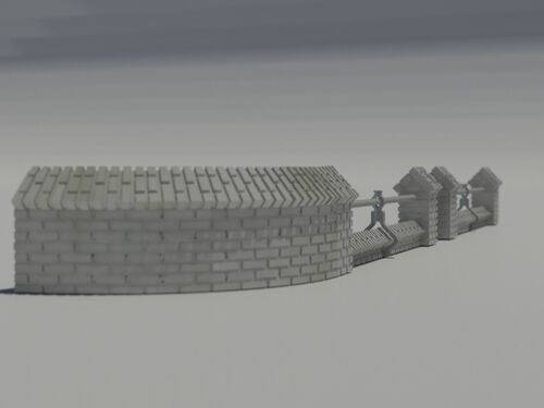 Helmuth's Strongholds 35048 Garden Wall No.2