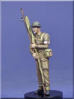 Resicast 355636 British WWII Medic with Stretcher