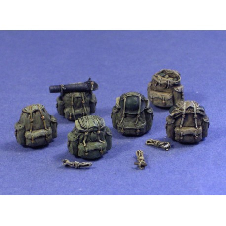 Resicast 355661 Assorted Bergen Ruck Sacs (6 pcs)