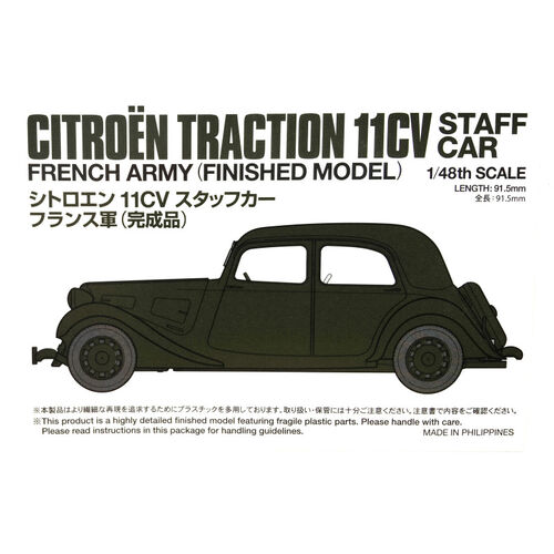 Tamiya 26548 Citroën Traction 11CV Staff Car - French Army (Finished Model)
