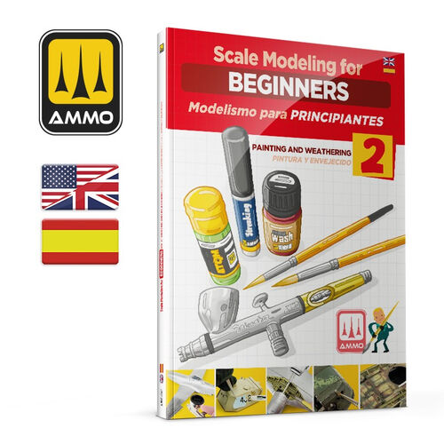 AMMO of Mig Jimenez 6301 Scale Modeling For Beginners Vol. 2 - Paint & Weathering (English & Spanish)