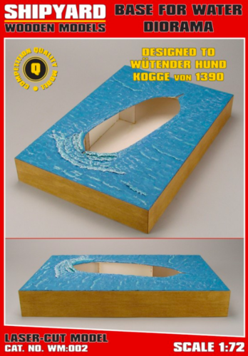 ShipYard WM002 Base For Water Diorama (Designed To Wütender Hund Kogge Von 1390)