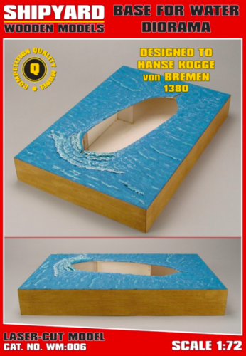 ShipYard WM006 Base For Water Diorama (Designed To Hanse Kogge Von Bremen 1380)