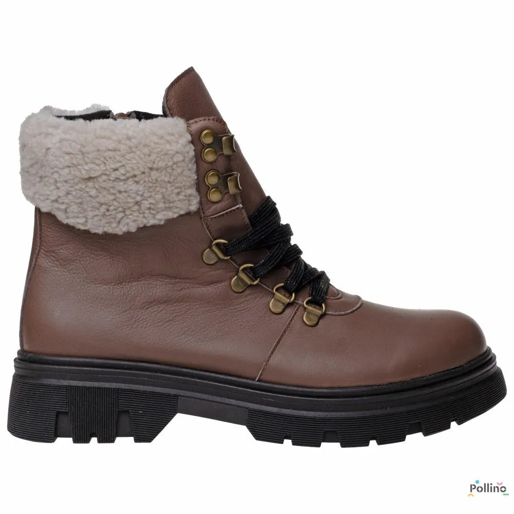 POLLINO POLUDUBOKA CIZMA 4129 BROWN