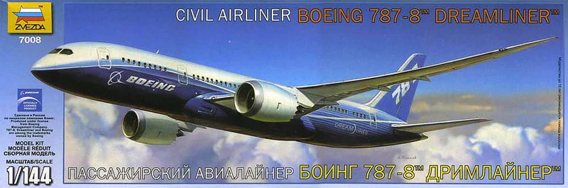 ZVEZDA 1/144 BOEING 787 DREAMLINER