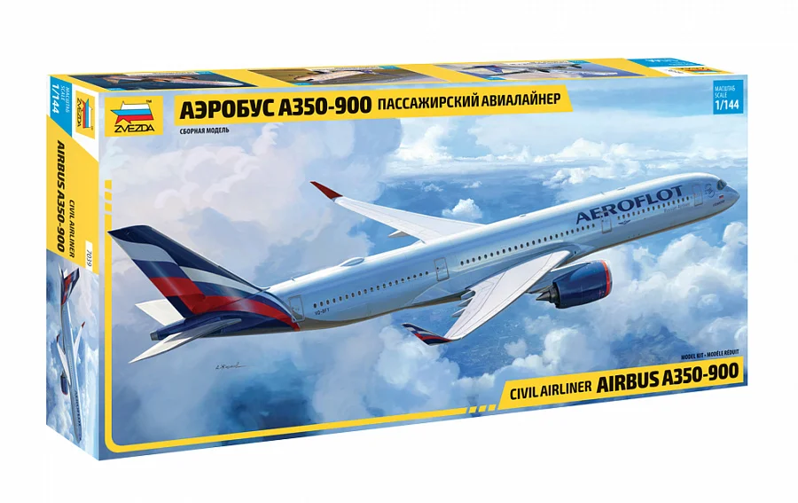 ZVEZDA 1/144 Civil Airliner Airbus A350-900