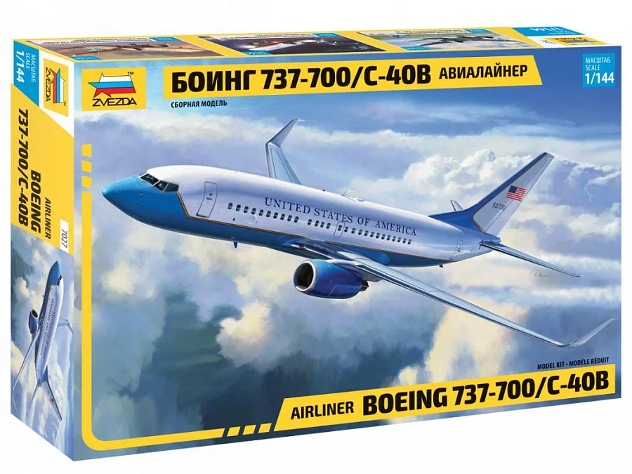 ZVEZDA 1/144 Airliner Boeing 737-700/C-40B