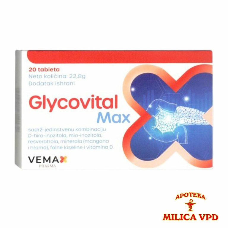 Glycovital Max 20 tableta