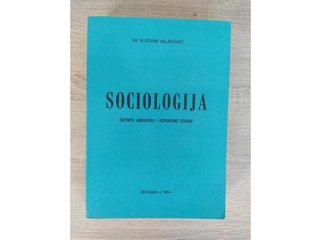 SOCIOLOGIJA - Dr Vladimir Milanović