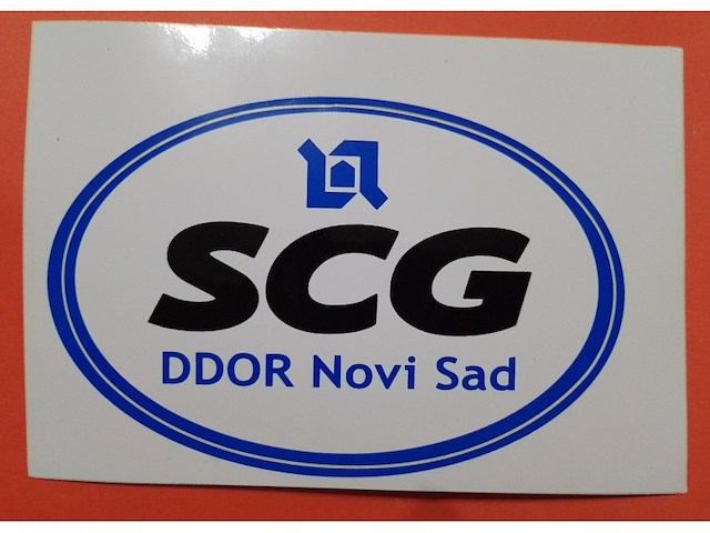 AUTO NALEPNICA SCG (DDOR NOVI SAD)