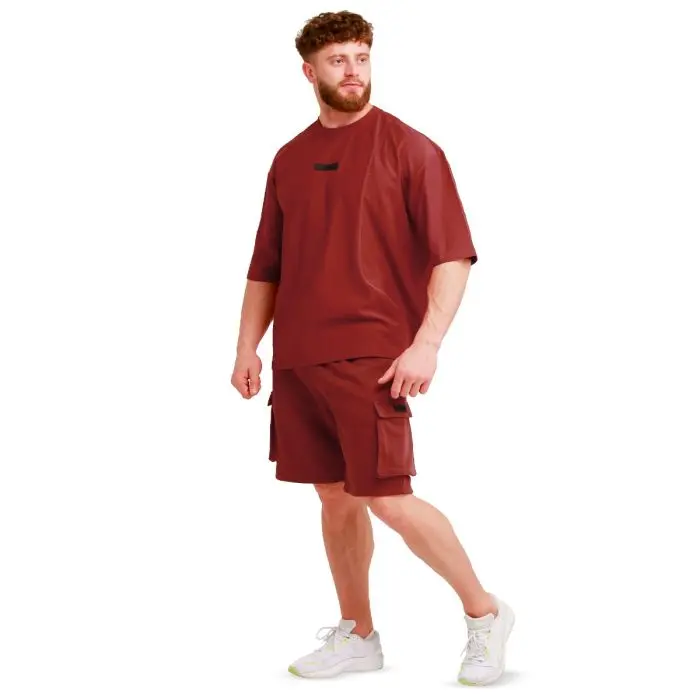 Muška oversized majica Unstoppable Red - GymBeam