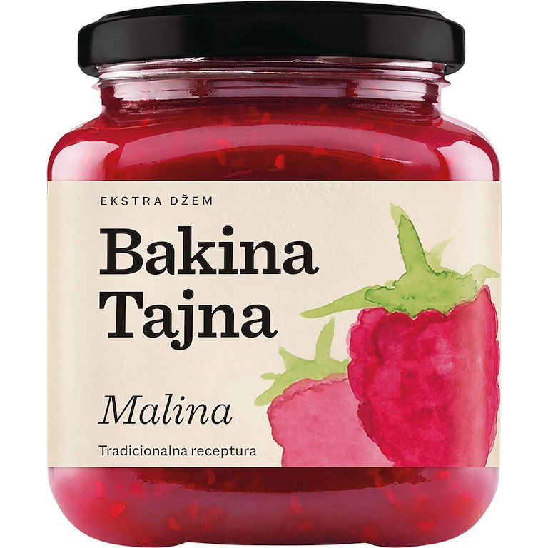 Bakina Tajna džem malina ekstra 375g bakina tajna