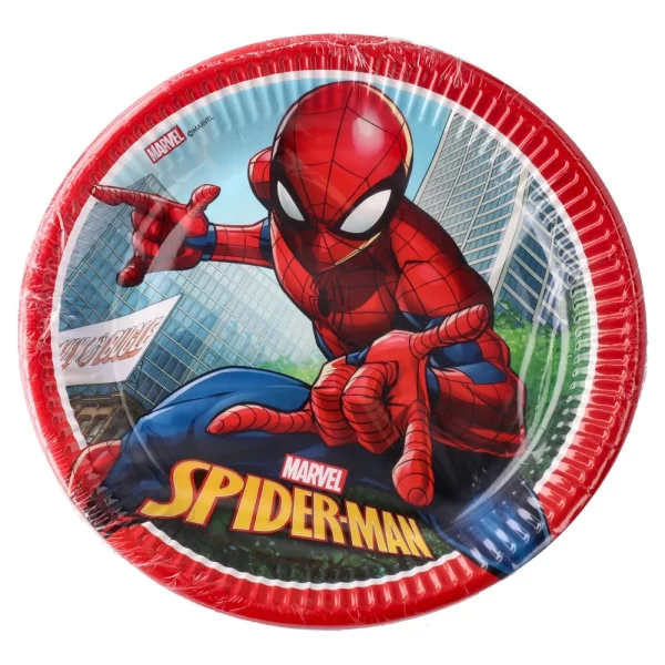 Fiesta, kartonski tanjir, Spiderman Next Generation, 23cm, 8K