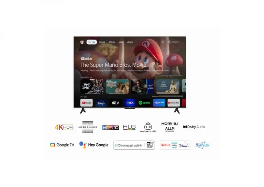 Televizor TCL 65V6B/LED/65"/4K HDR/60Hz/Google TV/crna