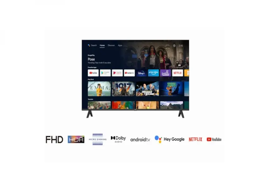 Televizor TCL 43S5400A/DLED/43"/Full HD/60Hz/Android TV/crna