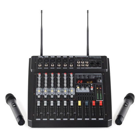 Pronomic Powermake 600 Power Mixer with Wireless Microphones