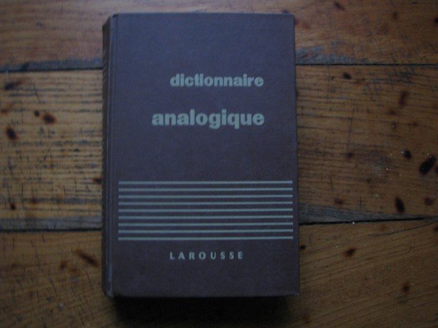 DICTIONNAIRE ANALOGIQUE RETKO 1936 ANTIKVARAN