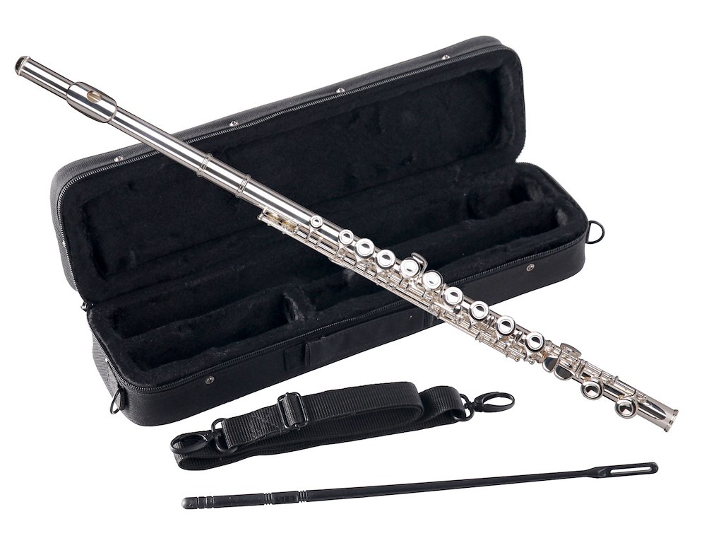 Classic Cantabile FL-200 Transverse Flute Nickel Silver