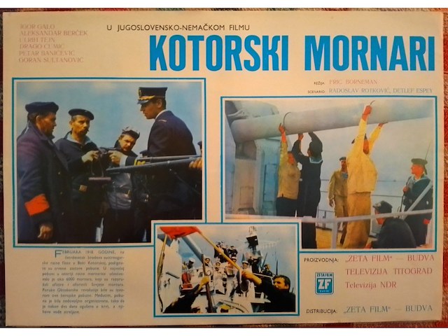 mini plakat KOTORSKI MORNARI