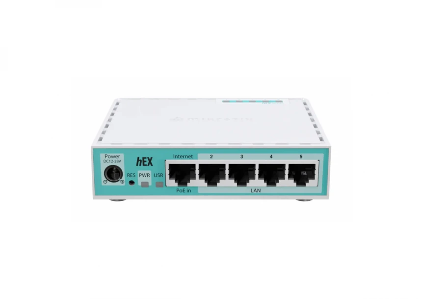 MikroTik E50UG hEX ruter sa 5 x Gigabit LAN / WAN portova 10/100/1000Mb/s + USB (Storage), ARM 64bit