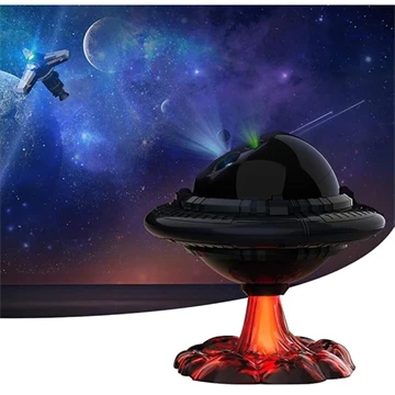 SPACE UFO STARRY SKY NEBULA PROJECTION LAMP - BEDROOM NIGHT LIGHT ATMOSPHERE PROJECTOR