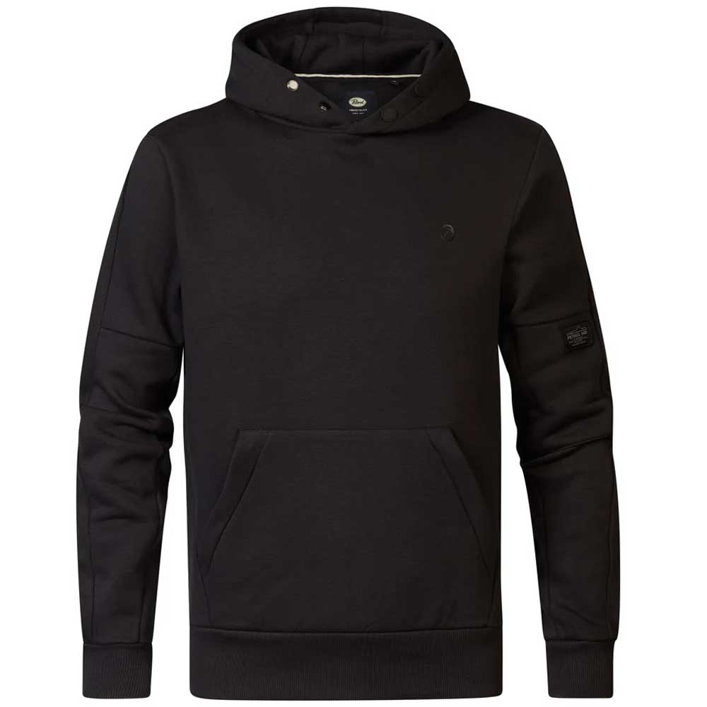 PETROL-MEN SWEATER HOODED – M-3040-SWH322-9091-BLACK