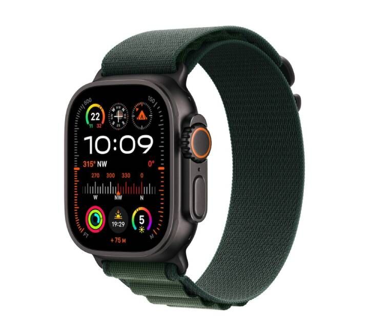 APPLE WATCH ULTRA 2 49 MM BLACK TITANIUM CASE WITH DARK GREEN MX4T3SE/A