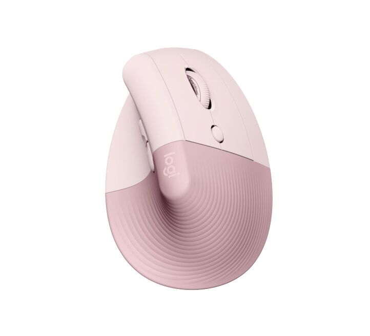 Logitech Bežični vertikalni miš Lift - Roze