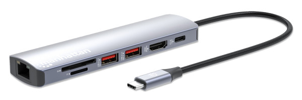 Docking station Manhattan 153966 USB-C - HDMI/USB-A/C/GLAN/CR/PD100W