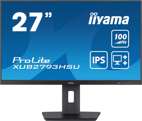 Monitor 27'' Iiyama XUB2793HSU-B6 IPS 1920x1080/100Hz/1ms/HDMI/DP/USB/zvučnici