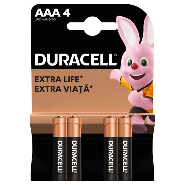 DURACELL Baterija AAA DURALOCK 4K, 4 kom