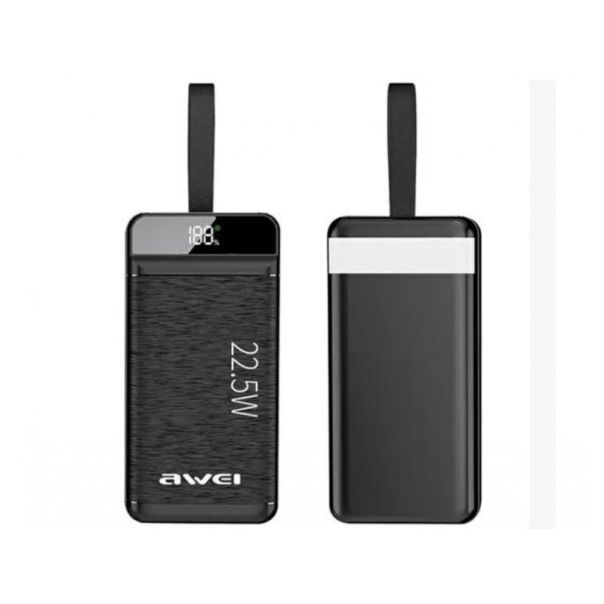 AWEI Powerbank 30000 mAh P140K, crna