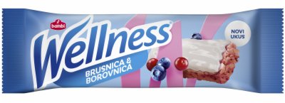 ŽITNI BAR BRUSNICA&BOROVNICA WELLNESS 23G
ŽITNI BAR BRUSNICA&BOROVNICA WELLNESS 23G