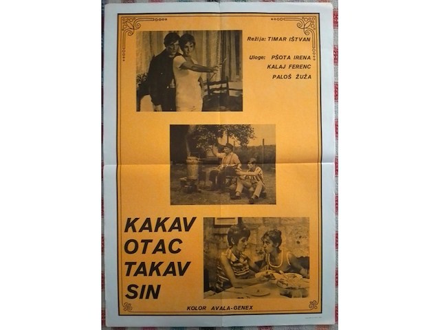 plakat KAKAV OTAC TAKAV SIN