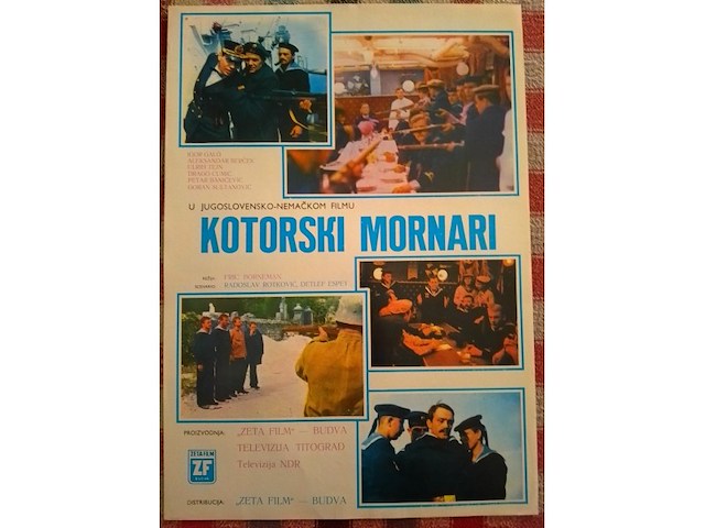 mini plakat KOTORSKI MORNARI