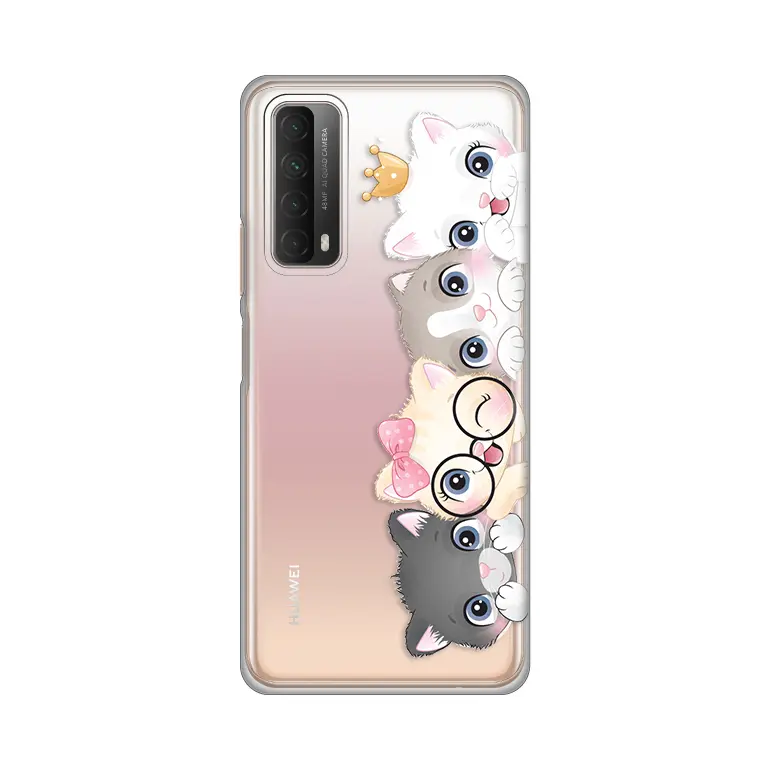 Maska za telefon Silikonska Print Skin za Huawei P Smart 2021 Cats