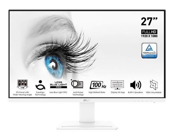 Monitor 27 MSI PRO MP273AW, FHD, IPS, 100Hz, 1ms, HDMI, DP, VGAID EK000593713