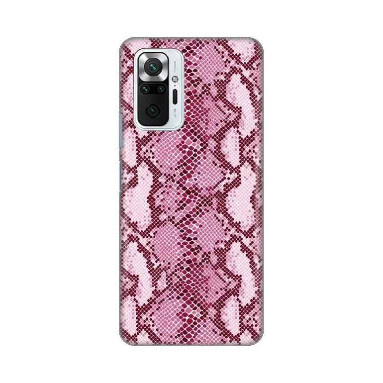 Maska za telefon Silikonska Print za Xiaomi Redmi Note 10 Pro/10 Pro Max Pink Snake