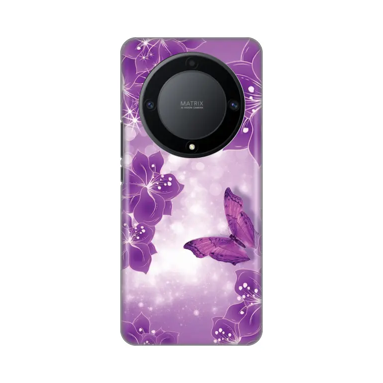 Maska za telefon Silikonska Print za Honor Magic 5 Lite Butterfly And Flowers