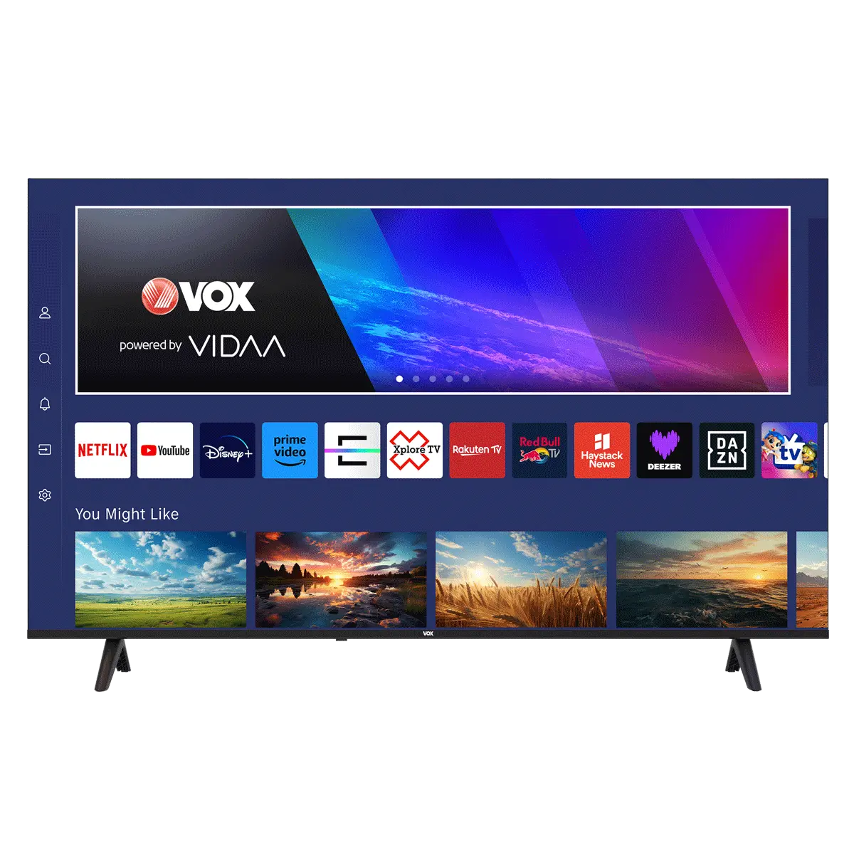 VOX 55VDU683B Televizor, Smart, DLED, UHD, 55", Crni