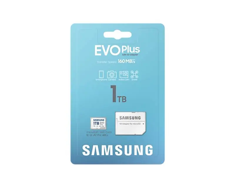 SAMSUNG Memorijska kartica EVO PLUS MicroSDXC 1TB class 10 + SD Adapter MB-MC1T0SA