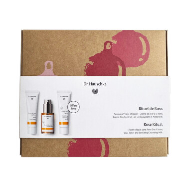 Dr. Hauschka Set Ritual ruže Krema, 30 ml + Tonik, 30 ml + Mleko za čišćenje, 30 ml