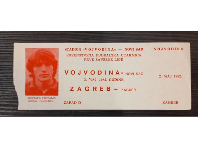 FUDBAL: VOJVODINA - ZAGREB 02.05.1982